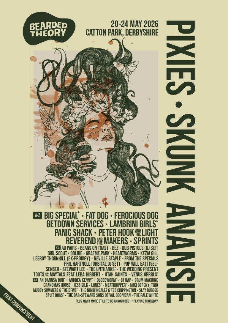 Bearded Theory 2026 Line Up Announced – view from the pit